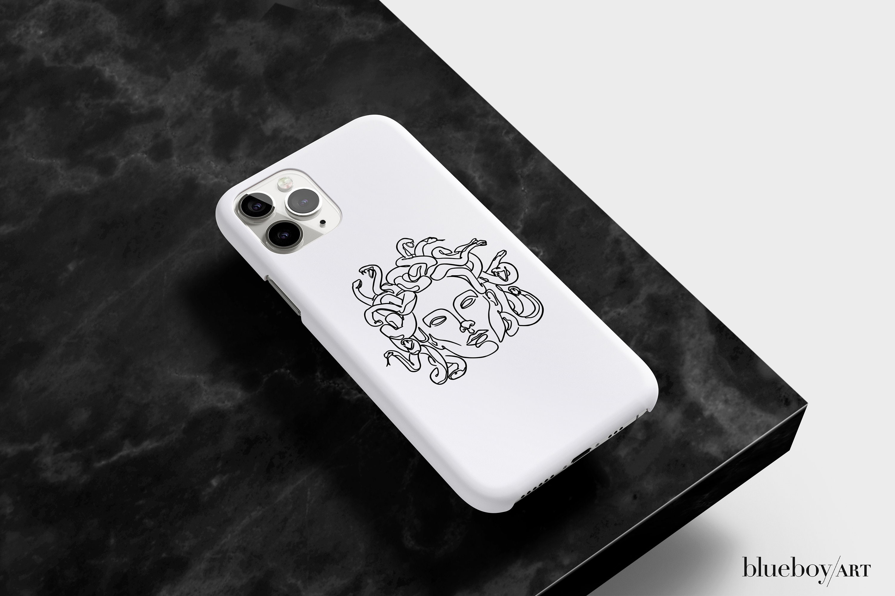 Medusa Line Art Iphone Case Snake Phone Case White Iphone - Etsy UK