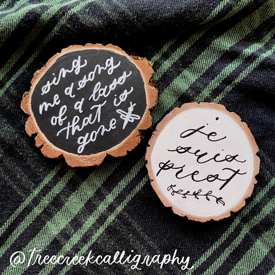 Outlander Inspired Wood Slice Christmas Ornaments Skye Boat - Etsy