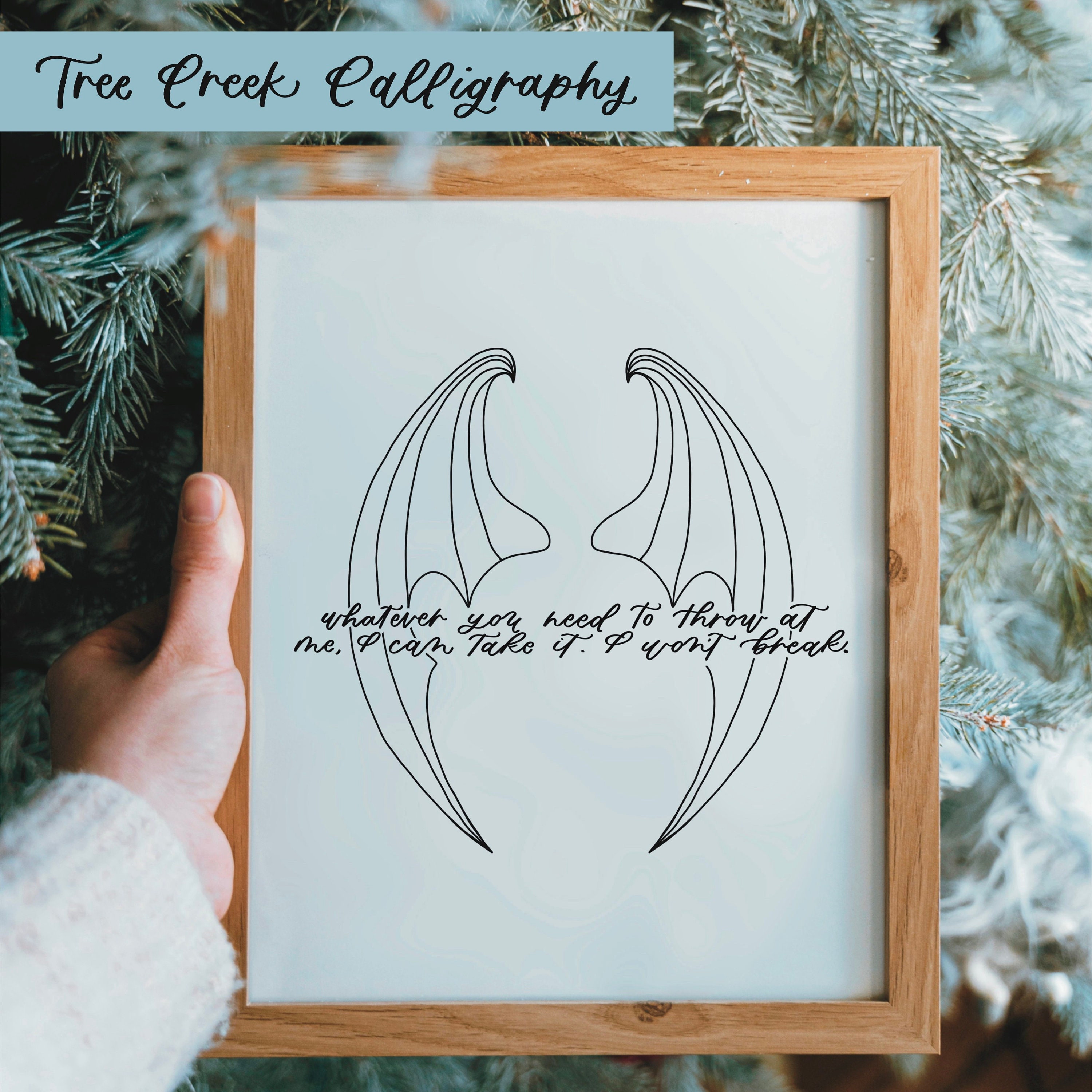 Bat Boys ACOTAR Series Inspired Book Quote Calligraphy Prints Multiple ...