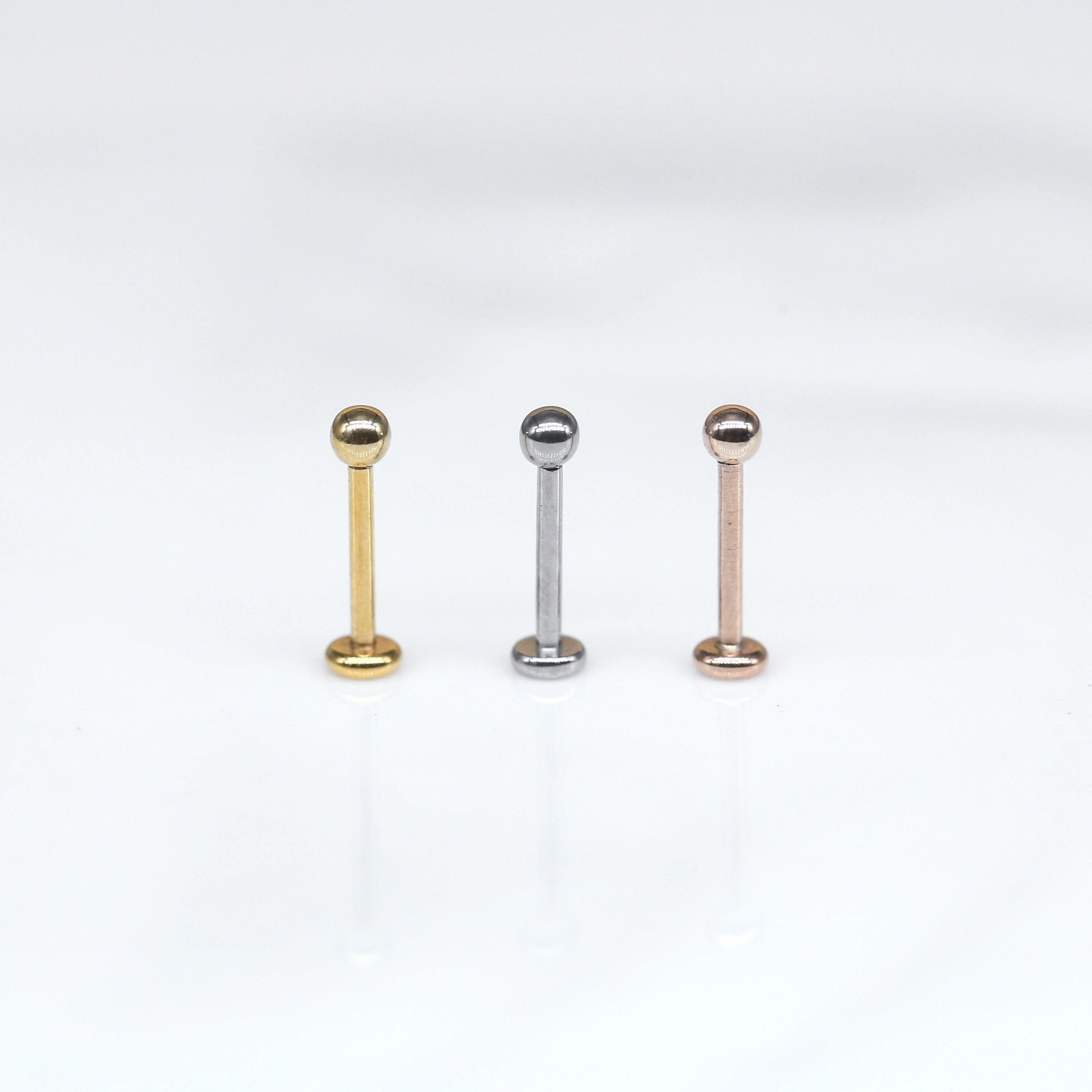 TINY BALL 2mm Threadless Stainless Steel Piercing - Tragus/cartilage ...