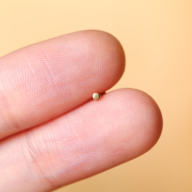 1.5mm Super TINY DISC Threadless Stainless Steel Piercing - Tragus ...