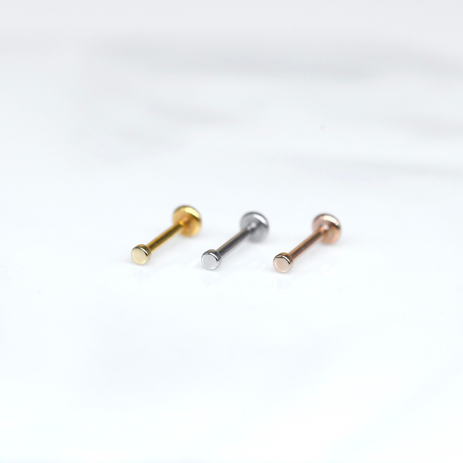 1.5mm Super TINY DISC Threadless Stainless Steel Piercing - Etsy