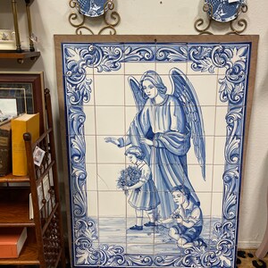 Blue and White Tile - Etsy