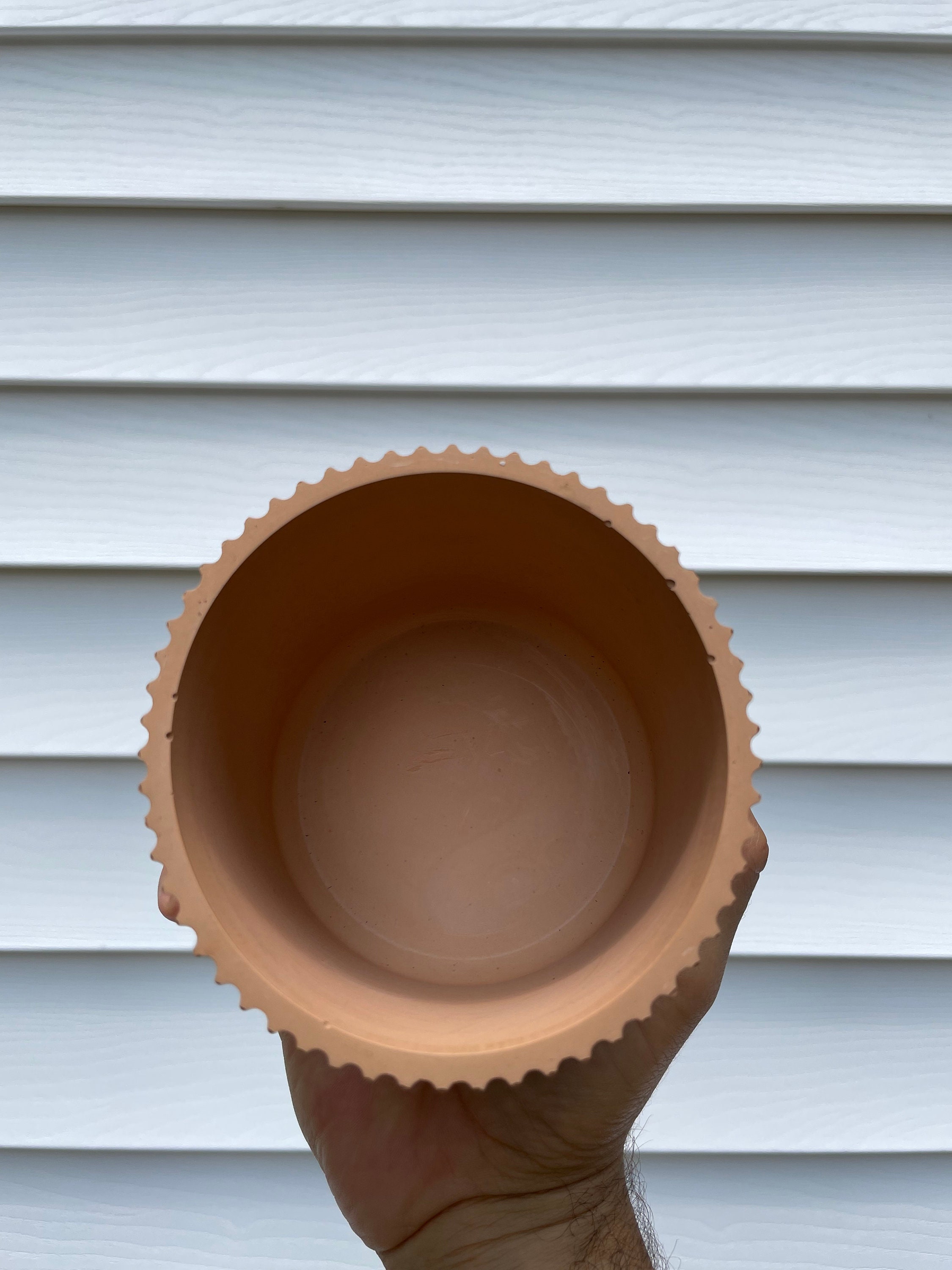 MEDIUM (4") Ridged Concrete Container - SEALED - Minimalist - Modern - Etsy