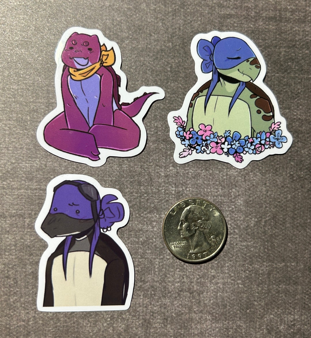 Mutant Chompy, Aberration Turtle Stickers - Etsy