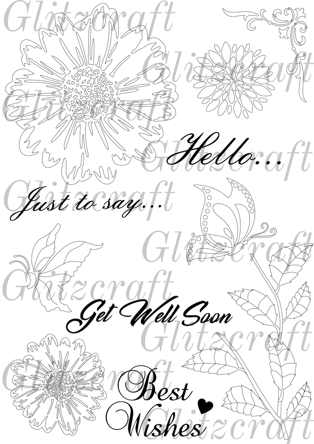 Flower Face File, Flower Card, Best Wishes Card Making, Flower Head ...