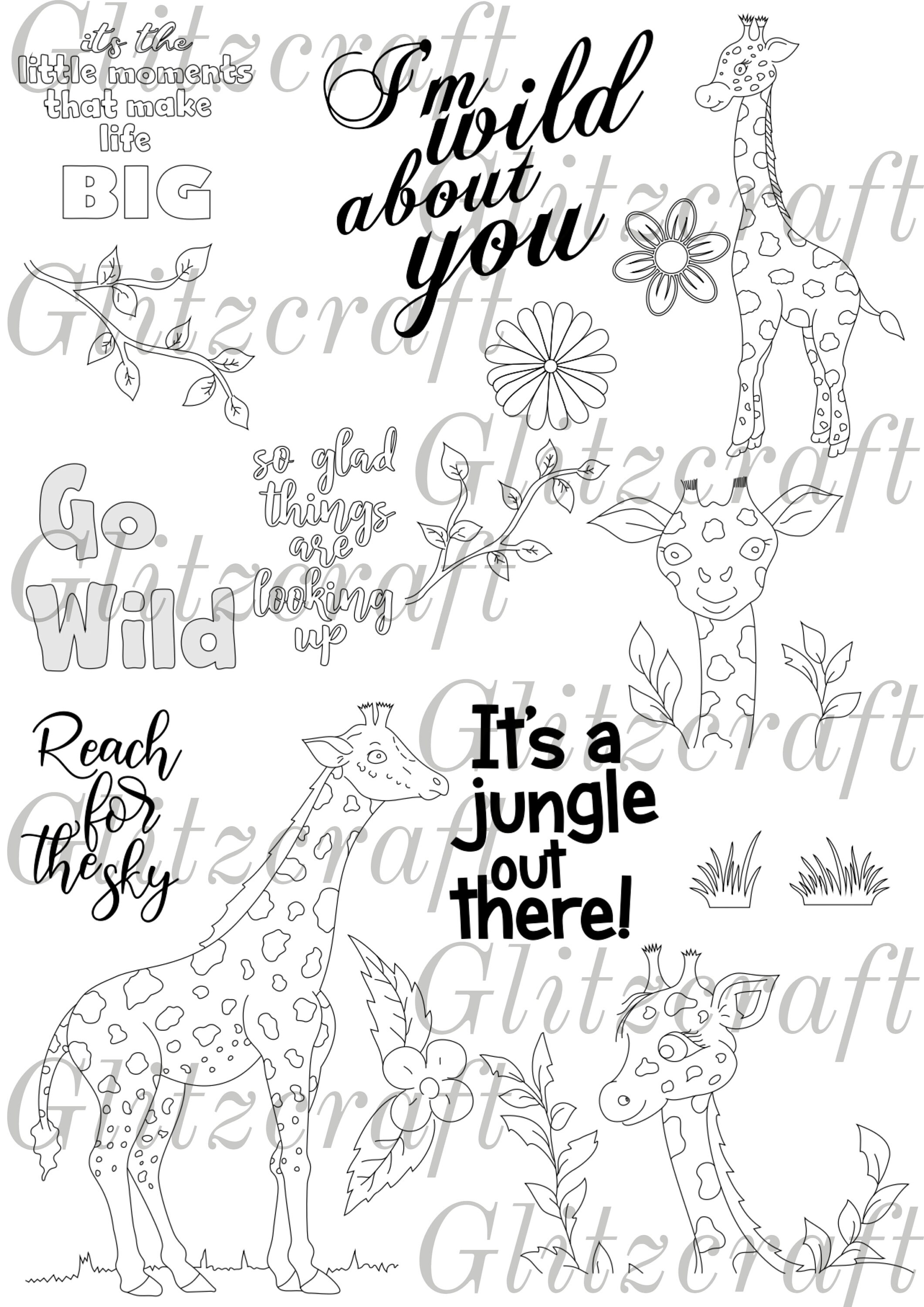 Cute Giraffe File, Happy Birthday Card, Card, Giraffe Card Making ...