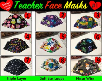 Teacher Face Mask | Etsy