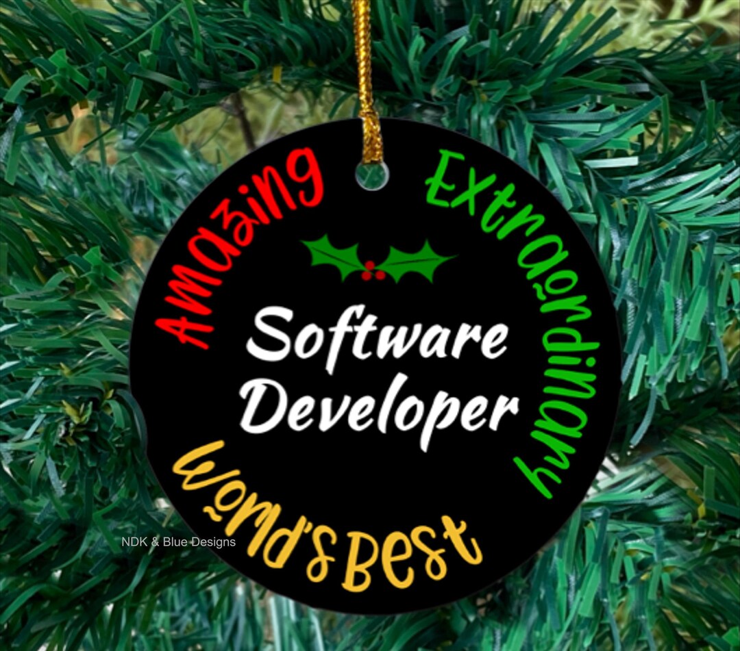 Software Developer Christmas Ornament, Software Developer Gift ...