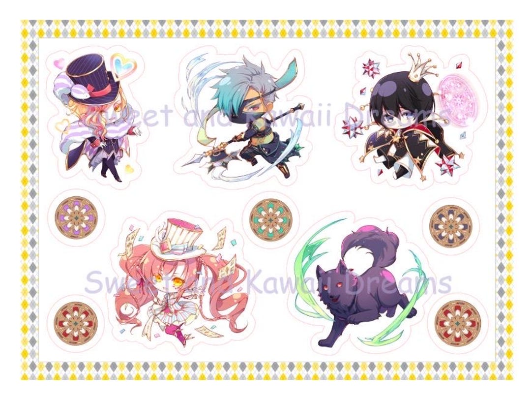 Otome Game Anime Radiant Tale Stickers - Etsy