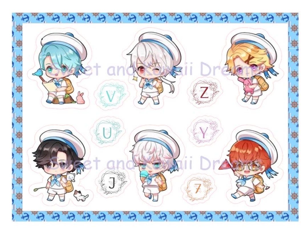 Otome Game Anime Mystic Messenger Stickers - Etsy