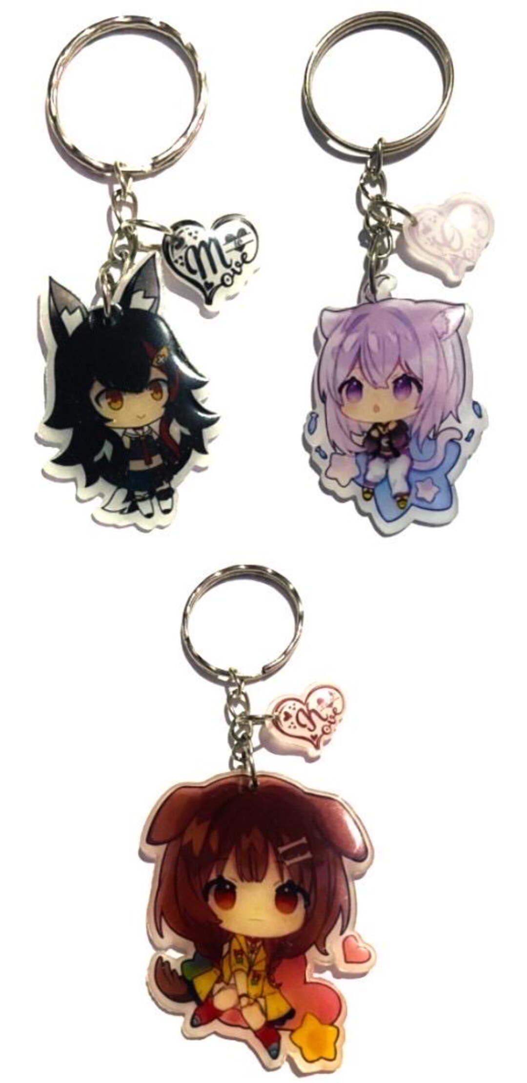 Hololive Gamers Vtuber Mio Okayu Korone Chibi Acrylic Double Sided ...