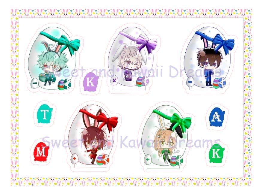 Otome Game Anime Stickers Necklace X Malice CXM - Etsy