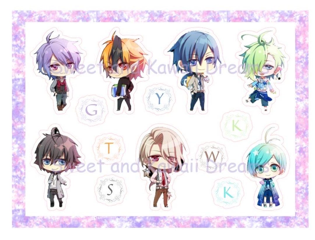 Otome Game Anime Glass Heart Princess Stickers - Etsy