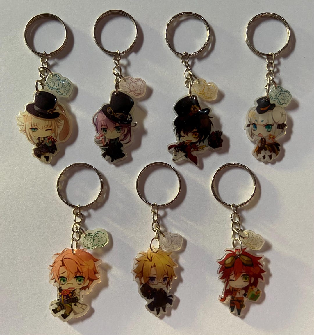 Chibi Keychain Code Realize Keychain Acrylic Double Sided Transparent ...