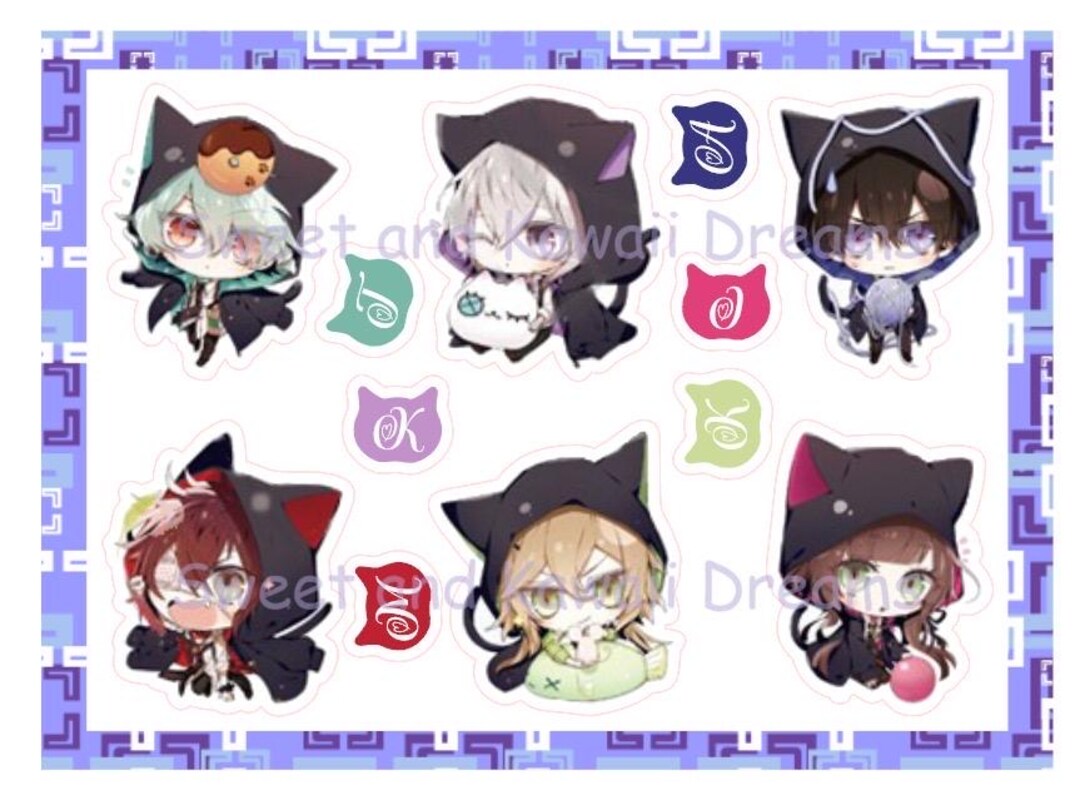 Otome Game Anime Stickers Necklace X Malice CXM - Etsy