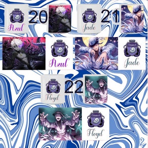 Taza Twisted Wonderland Riddle Malleus Vil Leona Kalim Idia - Etsy