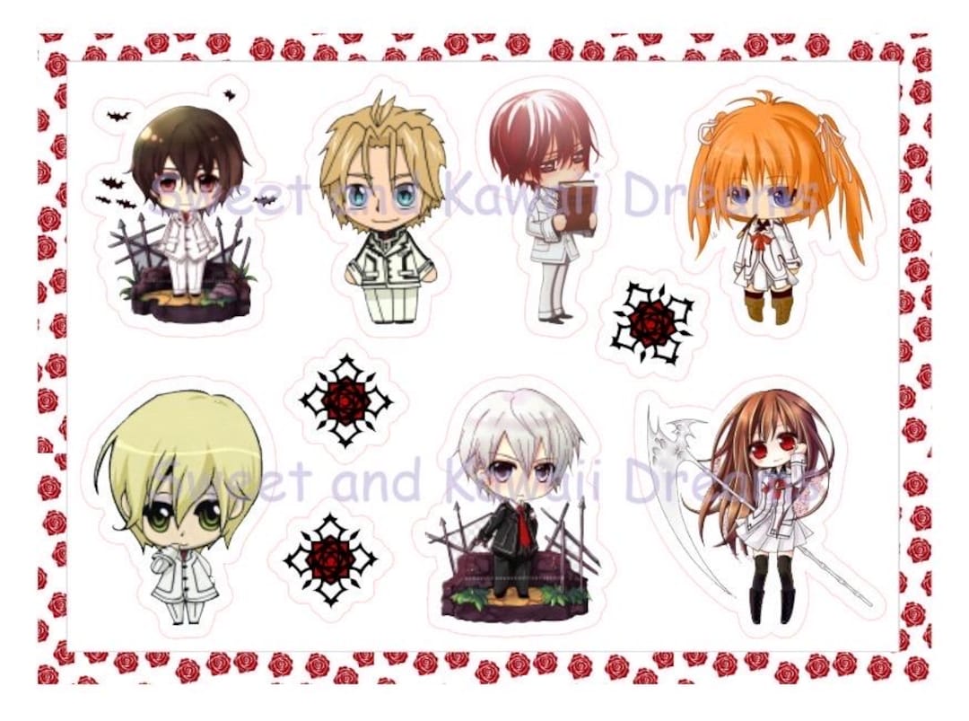 Digital Stickers Otome Game Anime Vampire Knight - Etsy