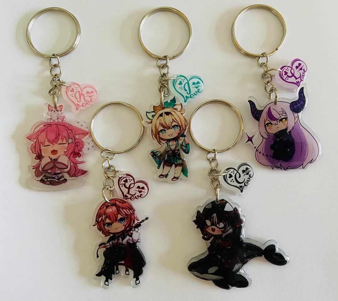 Hololive Vtuber Keychain 6th Gen Holox Chibi Kiyori Iroha La+darkness ...