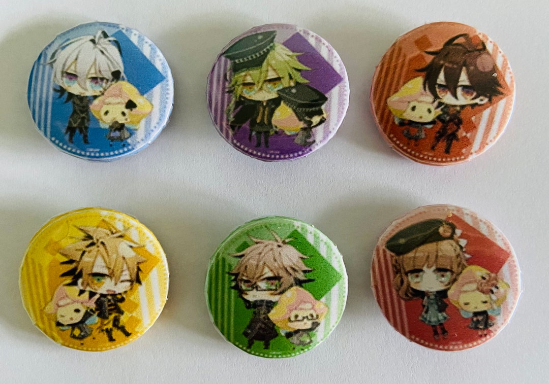 Plates Buttons Amnesia Chibi Anime Manga Otome Game Ikki Ukyo Shin Toma ...