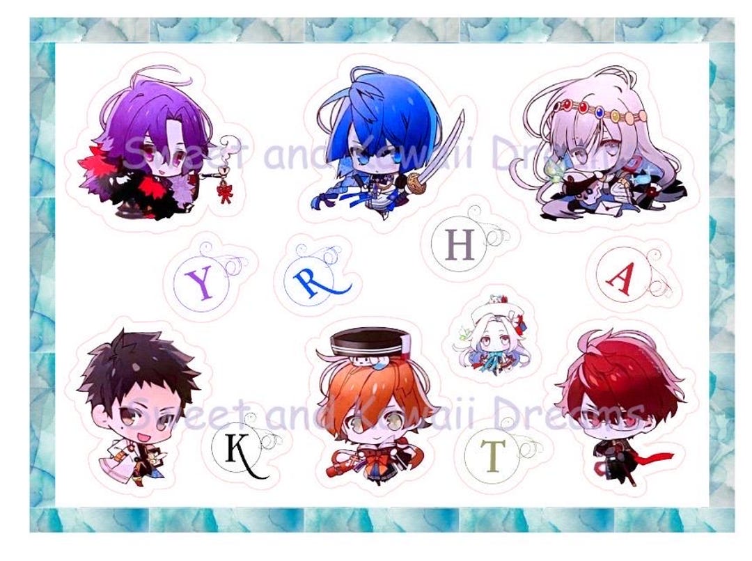 Digital Stickers Otome Game Anime Olympia Soiree - Etsy