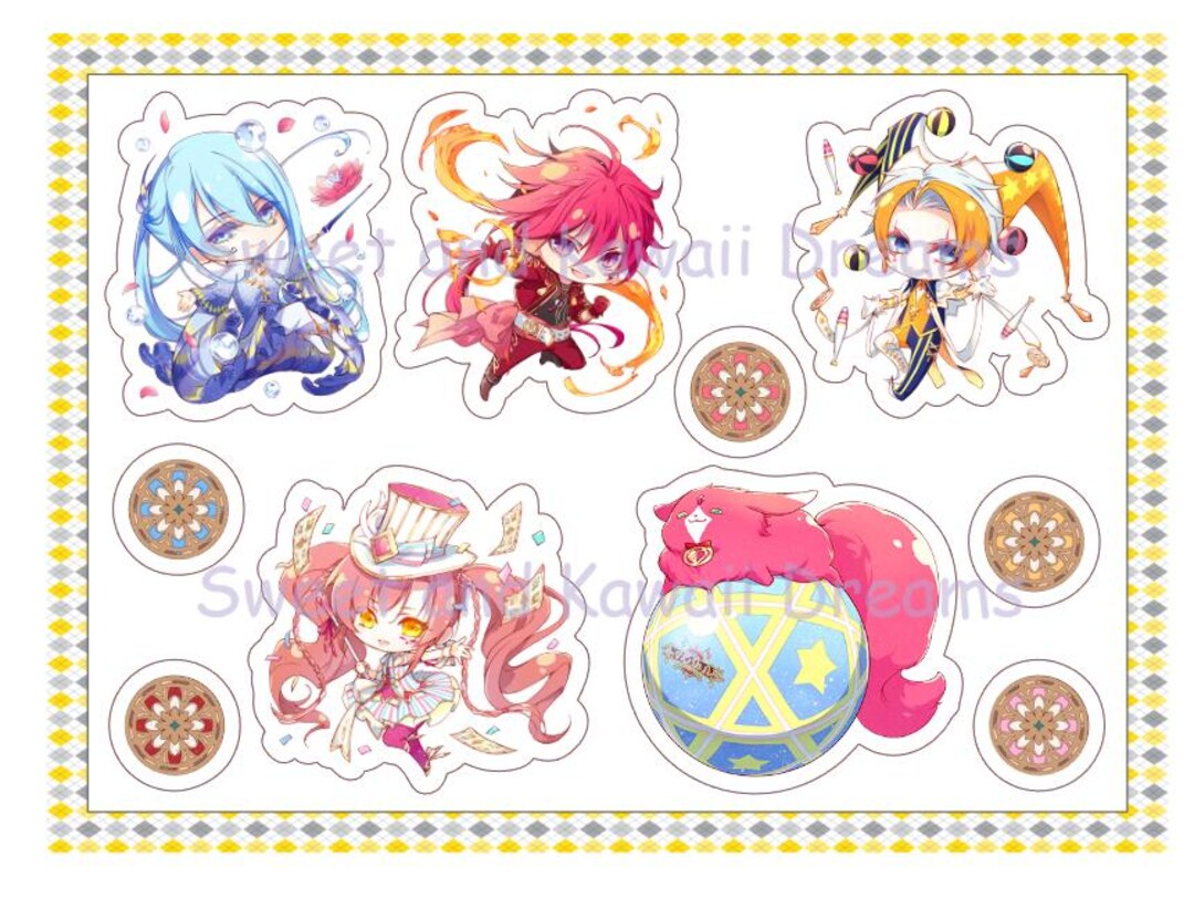 Digital Stickers Otome Game Anime Radiant Tale - Etsy