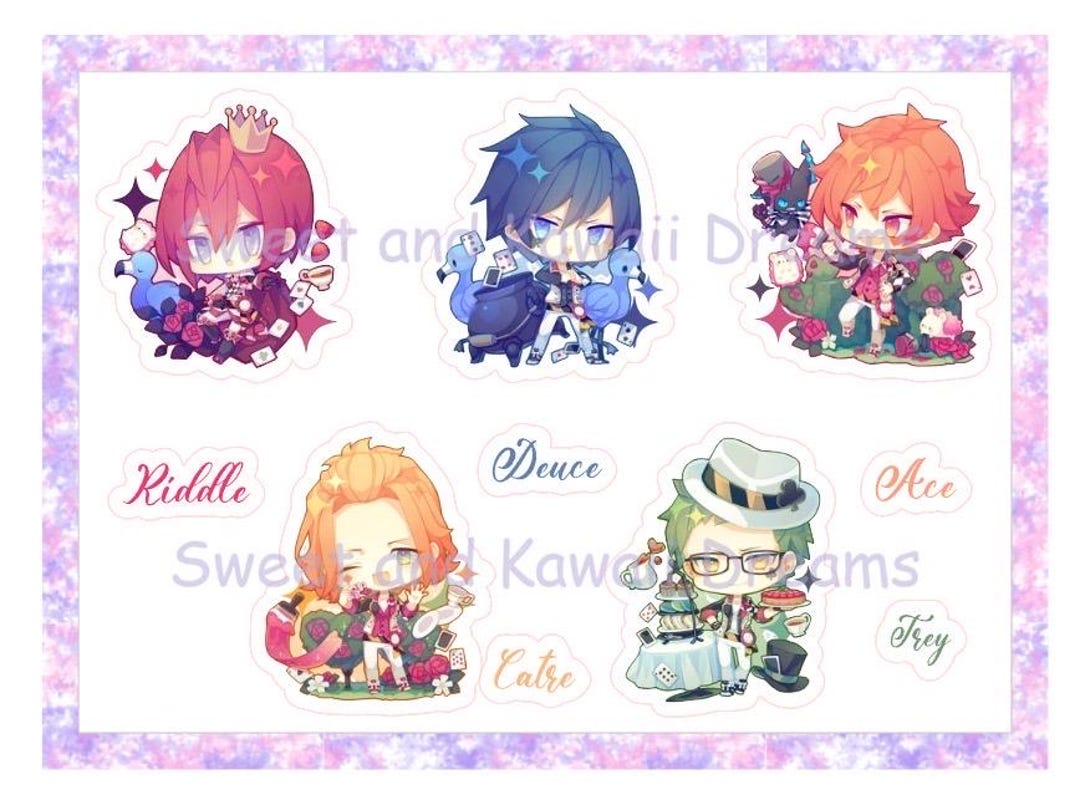 Otome Game Anime Twisted Wonderland Stickers - Etsy