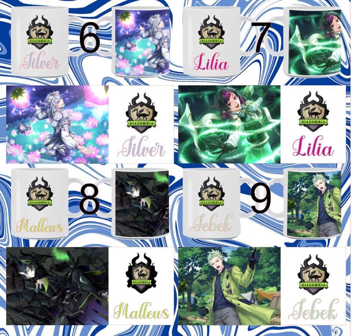 Taza Twisted Wonderland Riddle Malleus Vil Leona Kalim Idia - Etsy