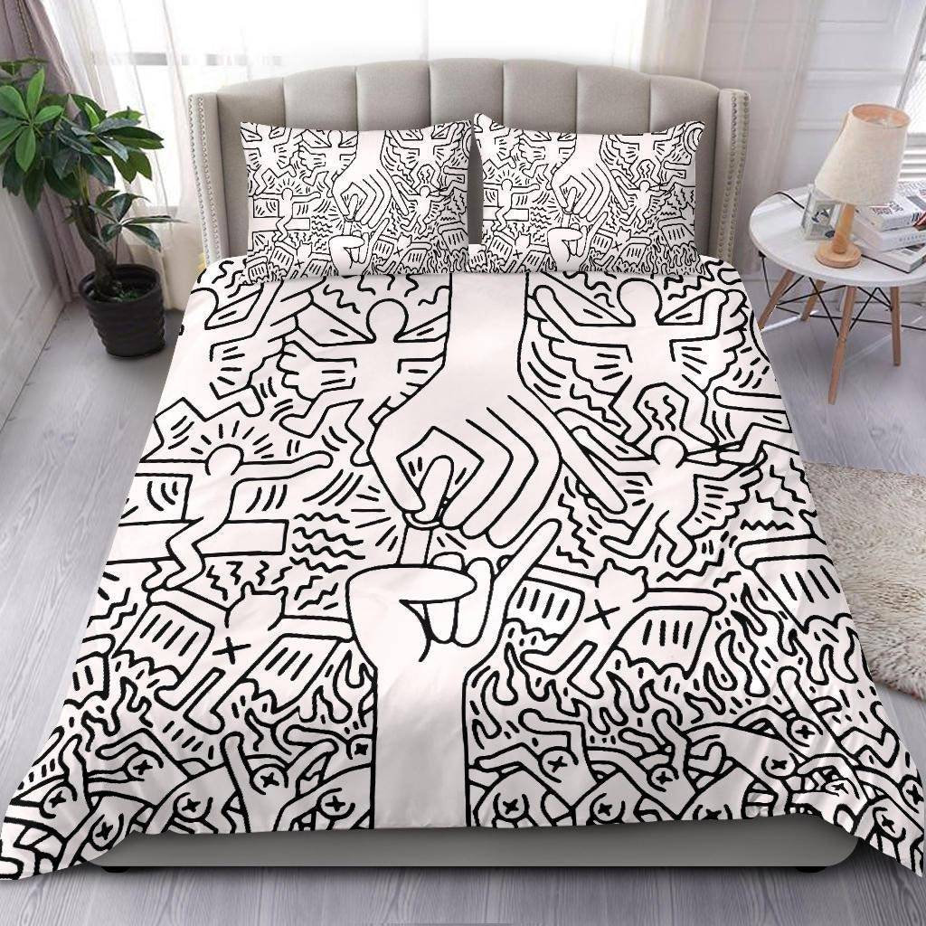 Keith Haring Marriage Of Heaven And Hell Bedding