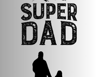5 Editable Father's Day Card Digital, Super Dad Card , Editable in ...
