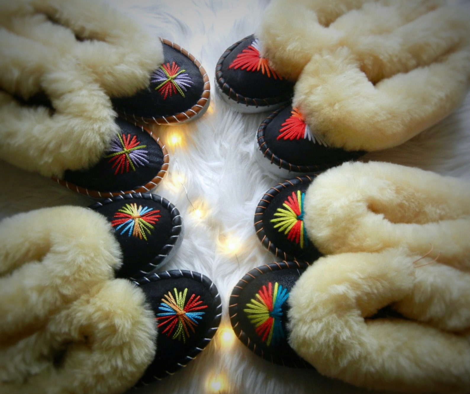 Lucky Dip Warm Shearling Slippers, Sheepskin Slippers, Womens Moccasins ...