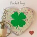 Love Heart Keyring Good Luck Key Ring Good Luck Pocket - Etsy