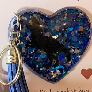 Love Heart Keyring Good Luck Key Ring Good Luck Pocket - Etsy