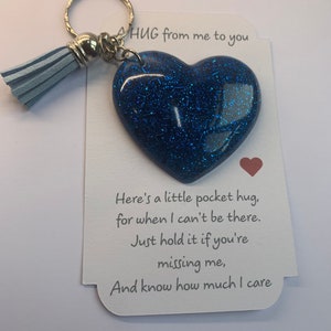 Love Heart Keyring Good Luck Key Ring Good Luck Pocket - Etsy