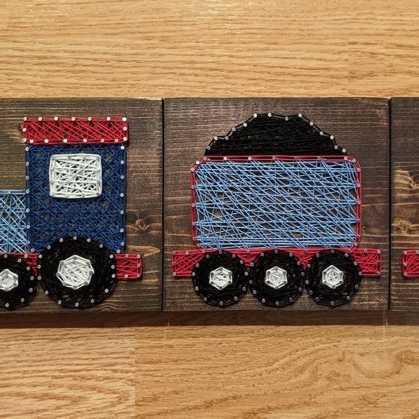 String Art Train - Etsy