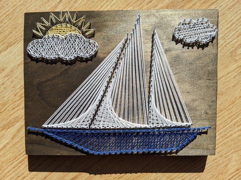 Sailboat String Art | Etsy