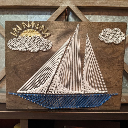 Sailboat String Art - Etsy