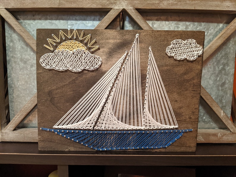 Sailboat String Art - Etsy