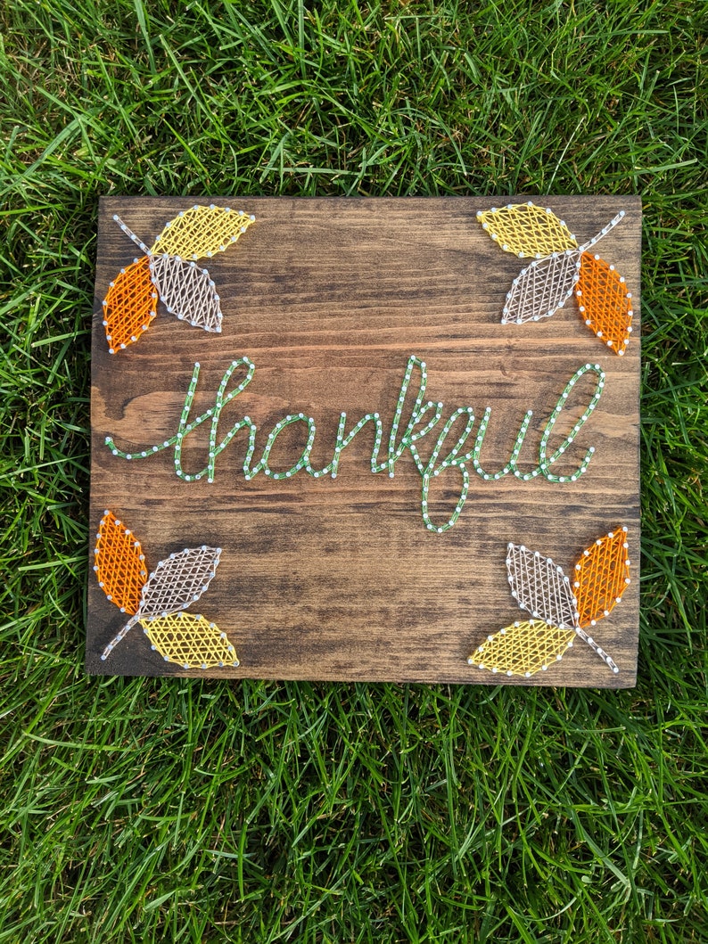 Thankful String Art, Fall String Art, Thanksgiving - Etsy