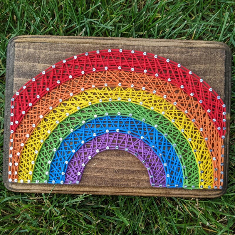 String Art Rainbow - Etsy