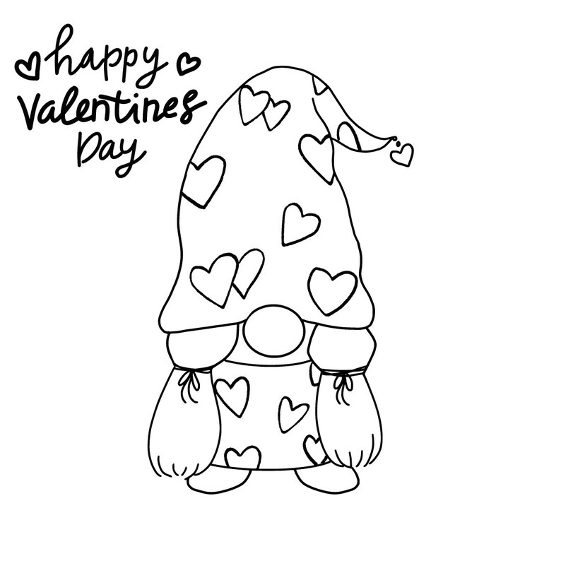 Happy Valentines Day Gnome - Etsy