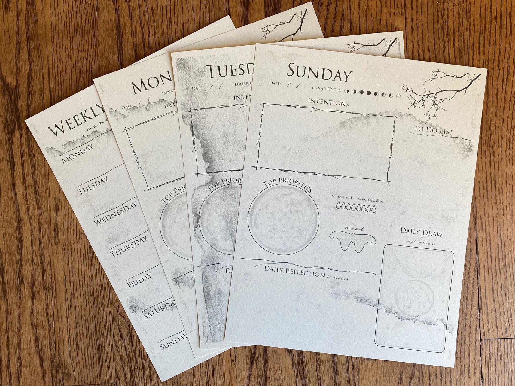 Daily Rituals Journal Bullet Journal Mood Tracker Journal Template ...
