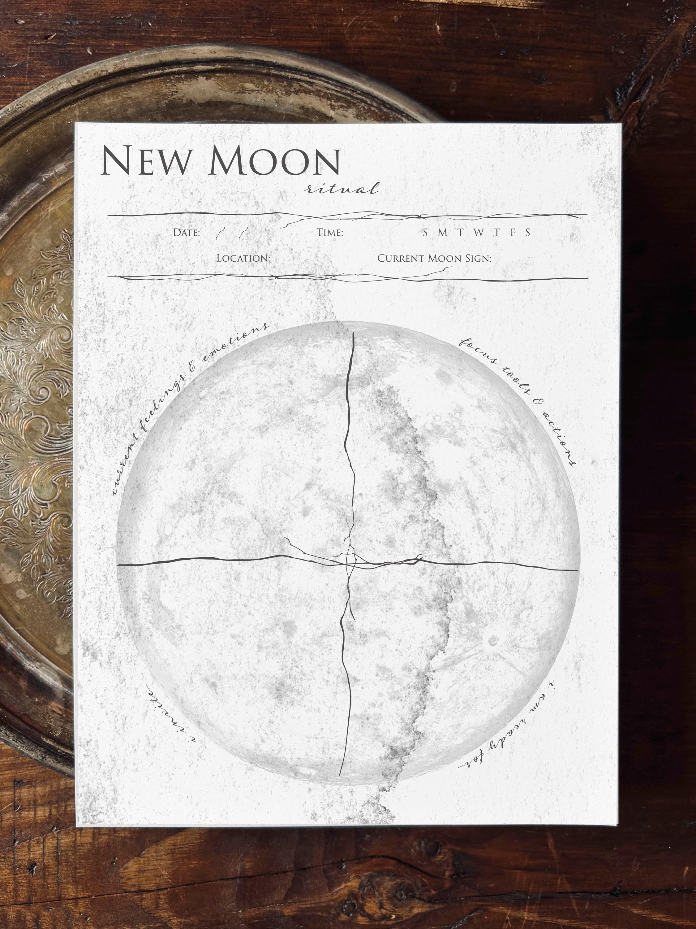 Witchcraft Bundle | Witch Worksheet | Palmistry Printable | Full Moon ...