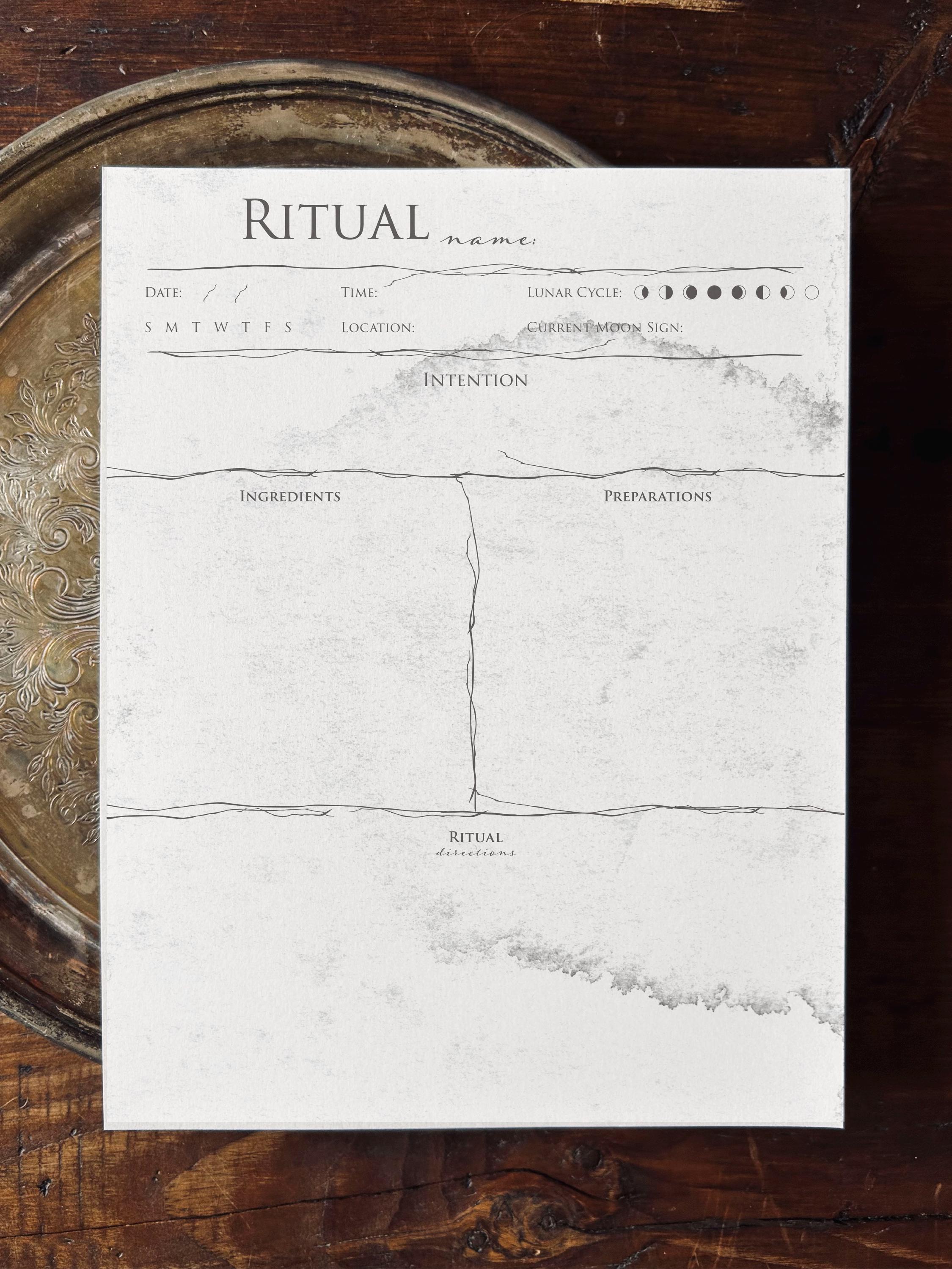 Ritual Worksheet | Witchy Worksheet | Summer Solstice Ritual | Digital ...