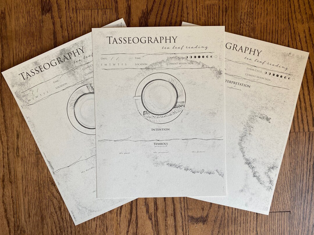 Tea Leaf Reading | Tea Leaves | Tasseography | Witchy Worksheet ...