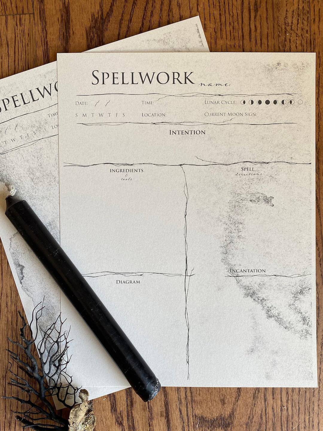 Spellwork Journal | Spellbook | Spellbook Journal | Witch Spellbook ...
