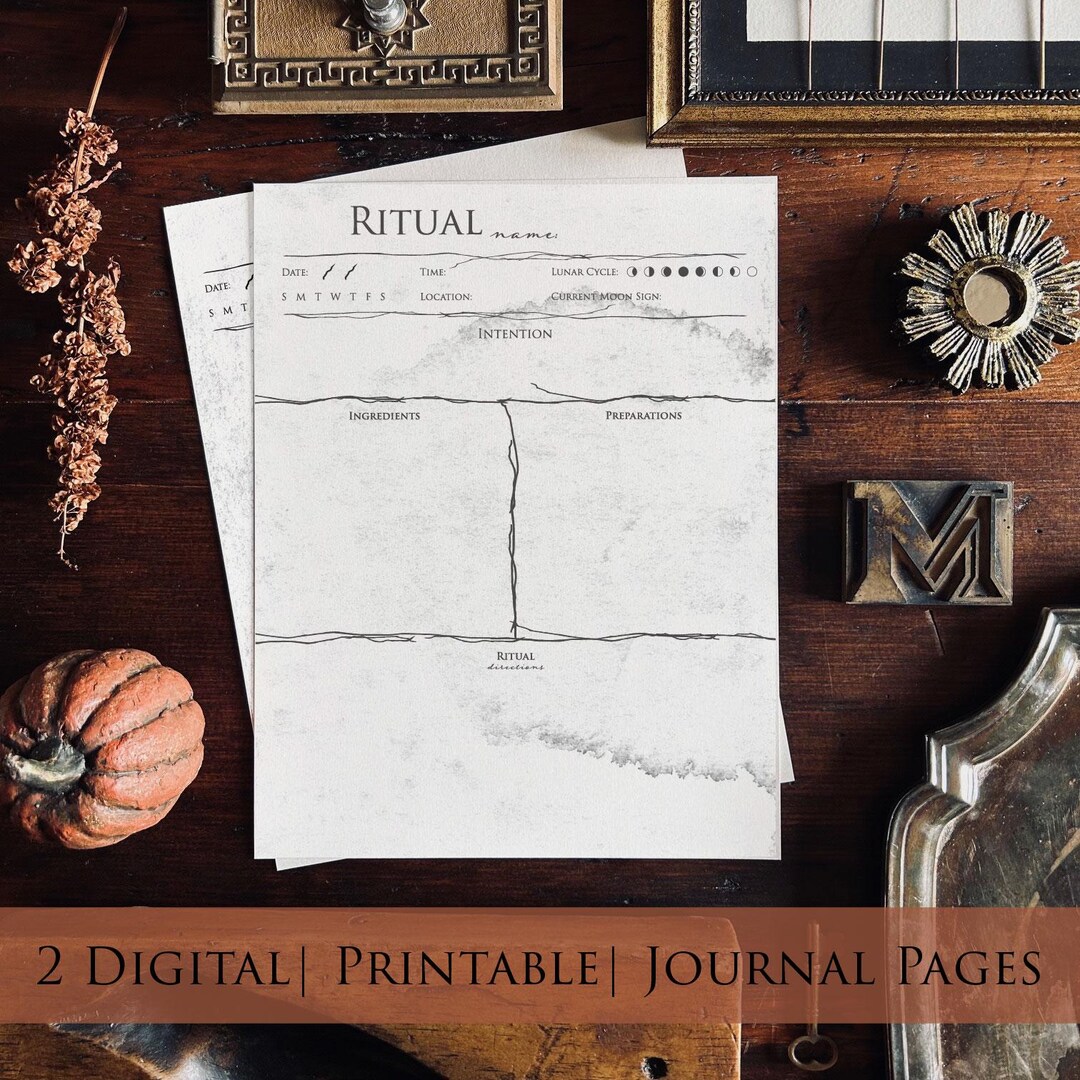 Ritual Worksheet | Witchy Worksheet | Summer Solstice Ritual | Digital ...