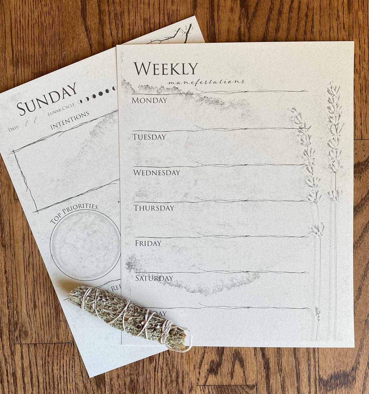 Daily Rituals Journal Bullet Journal Mood Tracker Journal Template ...