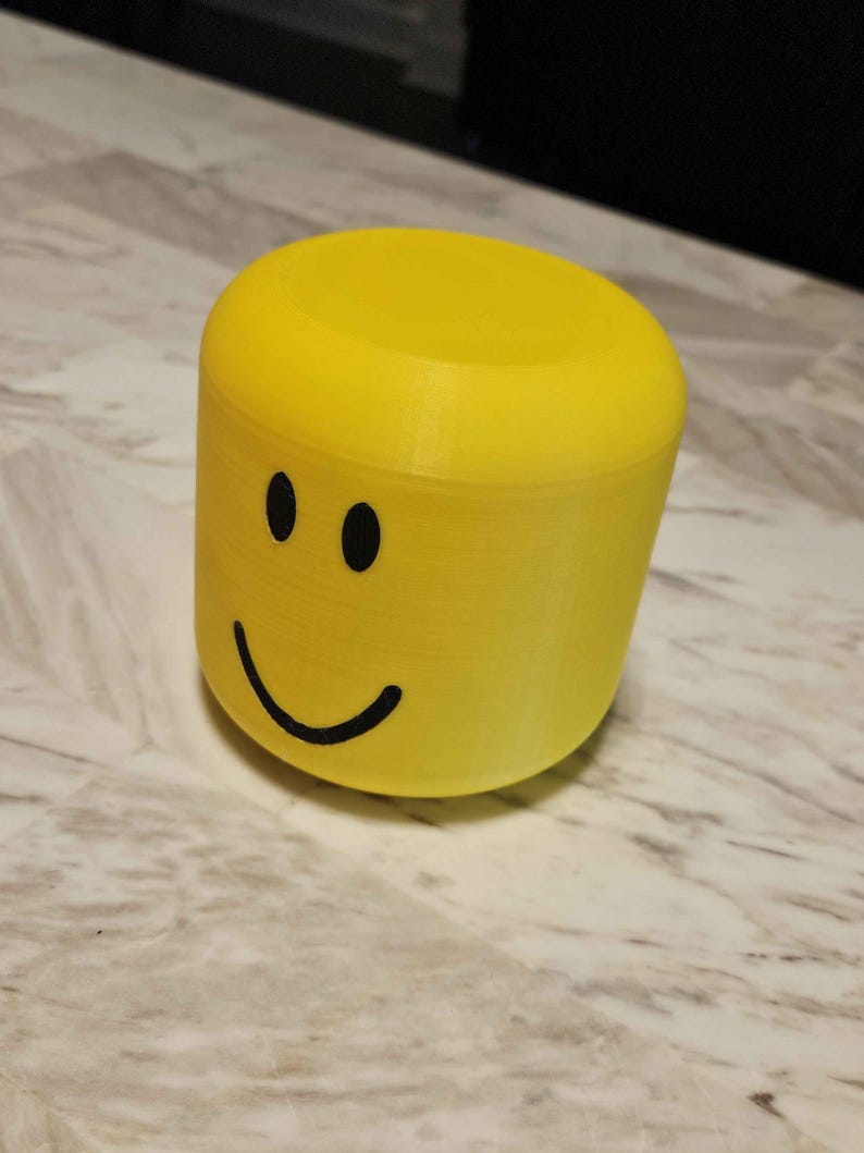 Roblox Inspired Noob Head - Etsy
