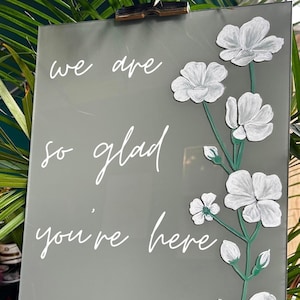 A3 Bespoke Hand Painted Acrylic Event Sign | Handmade and Customised ...